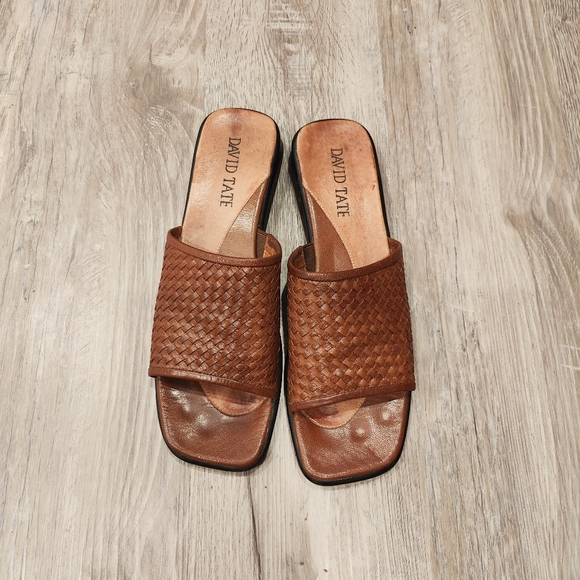 David Tate | Shoes | David Tate Brown Mule Slide Braided 9 | Poshmark